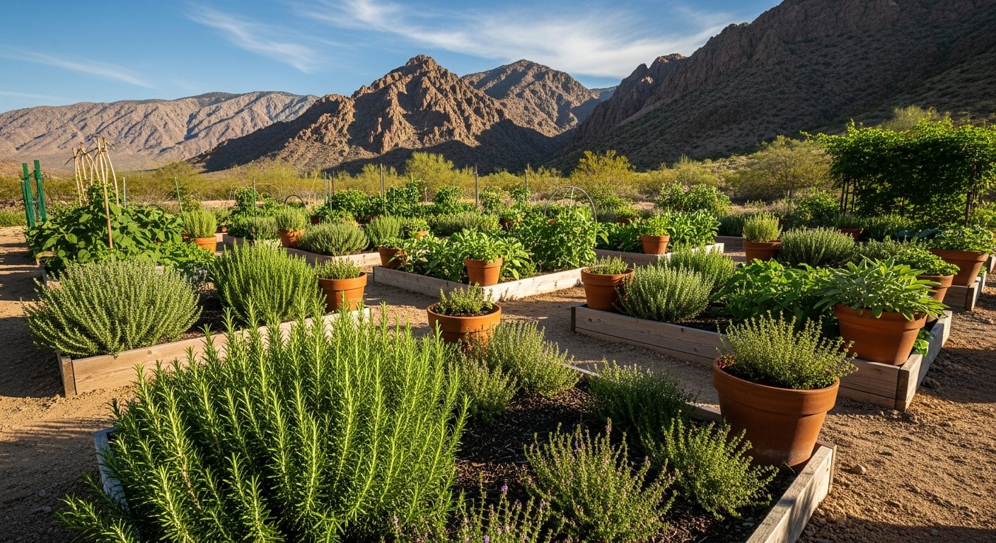 Desert Herb Garden: What Actually Thrives in Extreme Heat - Simply ...